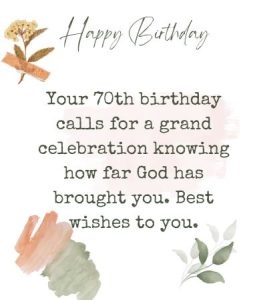 Spiritual Meaning Of 70th Birthday