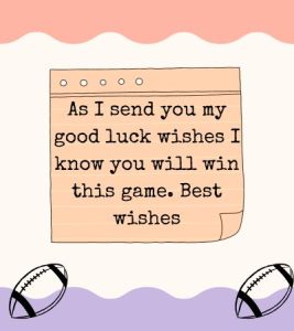 27 Good Luck Message for Boyfriend Football Game 2026 - Mzuri Springs