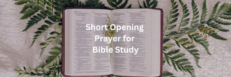 6 Short Opening Prayer for Bible Study 2025 - Mzuri Springs