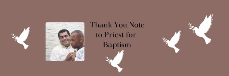 18 Thank You Note to Priest for Baptism 2025 - Mzuri Springs