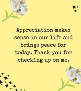 25 Thank You for Checking On Me Messages 2025 - Mzuri Springs