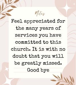 25 Farewell Messages to Outgoing Pastor 2025 - Mzuri Springs