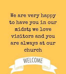 50 Welcome to Church - Welcome Visitors to Church Quotes 2025 - Mzuri ...